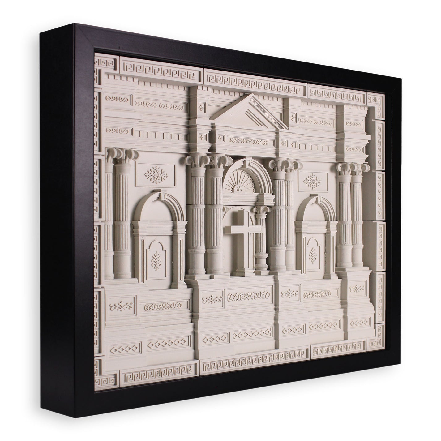 3D Printed Roman Catholic Church Wall Art – Shadow Box Frame – KP Craft Shop